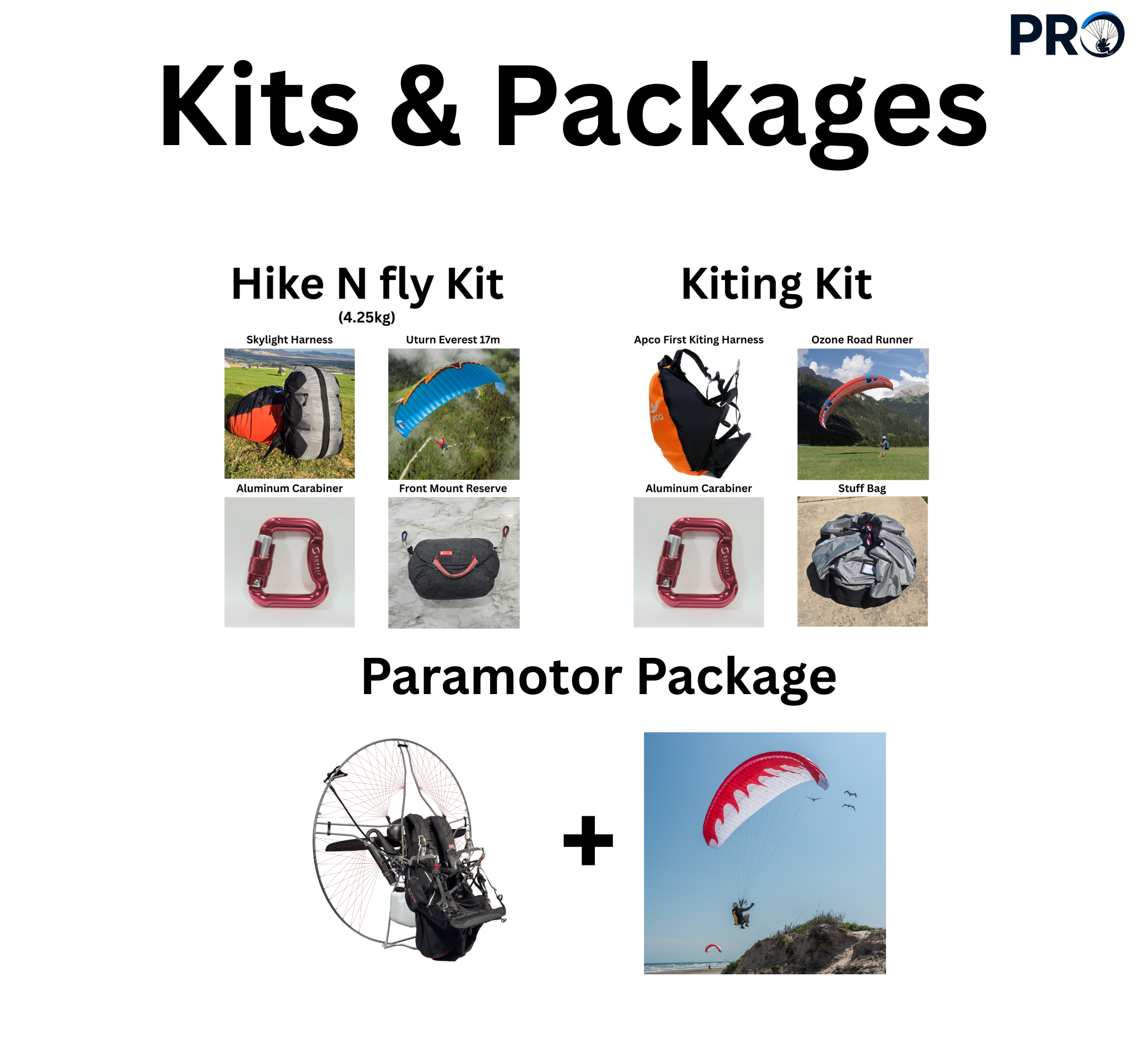 Packages, Kits, and Deals! – Paramotor-Pro